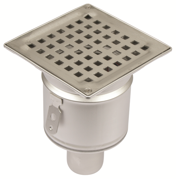 Kleentech Shower Drain Square 50mm Bottom Outlet Kleentech Synthetic Finishes Ltd